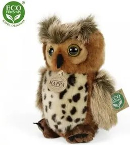 RAPPA Plyšová sova 20 cm / ECO-FRIENDLY / od 0 měsíců