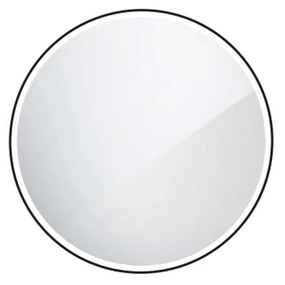 Nimco - Zrcadlo s LED osvětlením, průměr 60 cm, matná černá ZPC 28000R-90