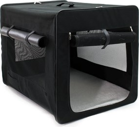 Přepravní box fudajo – 106 × 71 × 81 cm, černá (62463)