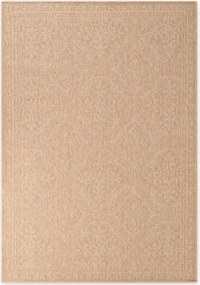 NORTHRUGS, Kusový koberec Duet Rosel 106252 Beige/White - na ven i na doma, 200x290, béžová, chodba / předsíň