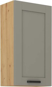STL 50 cm skříňka horní jednodveřová LUNA (výška 90 cm) Barevné provedení LUNA: Dub Artisan / Jílově šedá