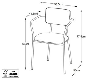 Designová jídelní židle Quirinus tmavě šedá