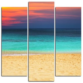 Obraz na plátně - Moře při západu slunce - čtverec 343C (105x105 cm)