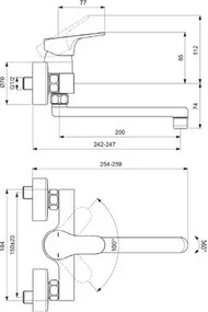 Ideal Standard Cerabase - Dřezová baterie | chrom