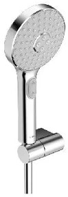 Hansa Activejet - Set sprchové hlavice, 3 proudy, držáku a hadice, světle šedá/chrom 84380133