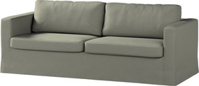 Potah na pohovku IKEA  Karlstad 3-místná, nerozkládací, dlouhý barva šedá látka pletený vzor