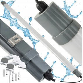 SADA 2 LED lamp 120cm 36W 3000lm Hermetické svítidlo IP65 do garáže, dílny