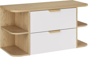 Comad Koupelnová skříňka pod deskové umyvadlo set Aster White 100 bílá/dub cremona