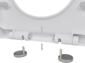 WC sedátka s funkcí pomalého sklápění 2 ks bílá plastová 275930