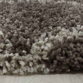 Ayyildiz koberce Kusový koberec Alvor Shaggy 3401 taupe kruh - 80x80 (průměr) kruh cm