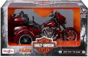 Maisto - H-D Trikes - 2021 CVO Tri Glide, metal červená, 1:12