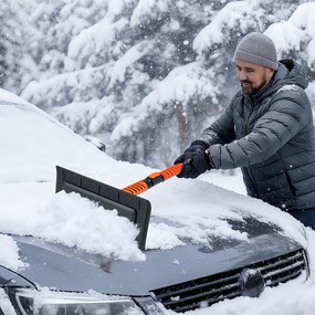 Costway 2 v 1 Auto oboustranná škrabka na led a 180° otočná hlava a 3