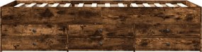 Válenda se zásuvkami bez matrace kouřový dub 75 x 190 cm 3280892