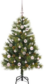 Umělý sklopný vánoční stromeček s kužely Zelená 120 cm 3395073
