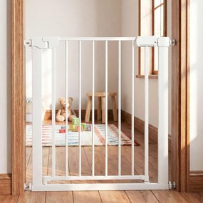 Costway Schodišťová brána bez vrtání se šířkou 75-82 cm Auto-Close dveřní brána