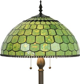 Stojací Tiffany lampa Amarante – Ø 51*165 cm E27/max 3*60W
