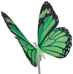 Dekorační solární světlo motýl, zemní hrot RGB-LED