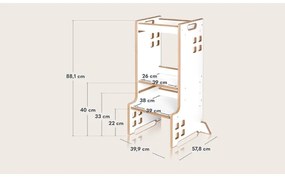 Lionelo - Učící věž CASS White