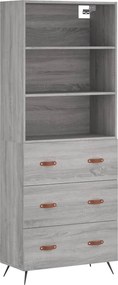 Skříň highboard šedá sonoma 69,5 x 34 x 180 cm kompozitní dřevo 3189355