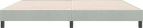 Postel Box Spring bez matrace světle šedá 180x210 cm samet 3315837