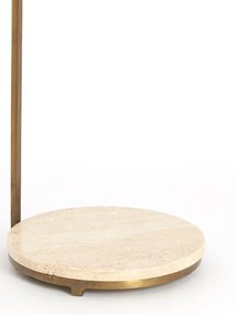Kulatý odkládací stolek s deskou z kamene ø 26 cm Leda – Light &amp; Living