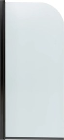JET NEW Black 75 x 140 cm Vanová zástěna jednodílná