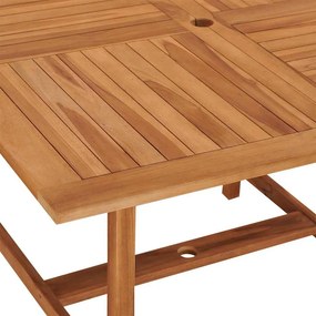 Zahradní jídelní stůl 110 x 110 x 75 cm masivní teak 318477
