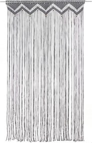 Macramé závěs antracitový 140 x 240 cm bavlna 323992