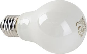 Sada 5 LED žárovek E27 s vláknem ve tvaru plamene, opálové sklo, 3W, 250lm, 2200K