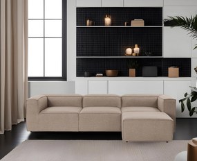 Atelier del Sofa Rohová sedací souprava Fora - Brown, Hnědá