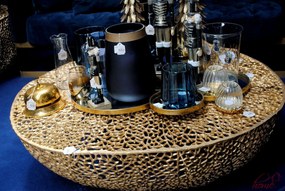 Coffee stolek Koral gold - 114*112*30cm