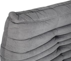 Designové křeslo Nua samet šedé