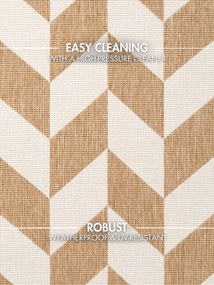 Ted Baker, Kusový koberec Ted Baker Haringey 106379 Natural White, 80x200, béžová, chodba / předsíň