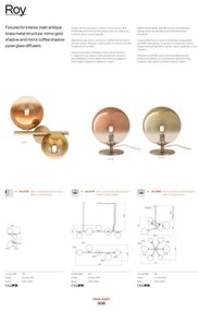 Redo 01-2784 - Stolní lampa ROY 2xG9/10W/230V