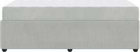 Rám postele Světle šedá 80 x 200 cm textil 3398321