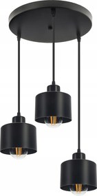 Závěsná Lampa Regulovatelný Lustr Stropní Svítidlo Led Stropní Kate Loft 3x E27