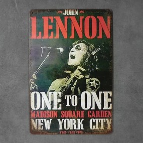 Kovová cedule John Lennon 2