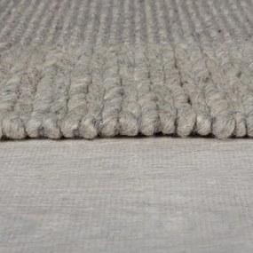 Kusový koberec Rue Plait Grey, 160x230, šedá, obývacia izba, Flair Rugs