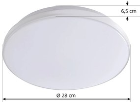 Lindby Silvryn LED stropní světlo chrom/bílá 3000K