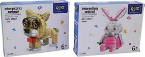 Kostky zvířátka / 93 kostek / plastové / od 6 let