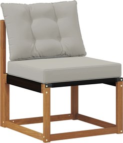 Venkovní pohovková souprava 5 ks Přírodní a světle šedá 3368646