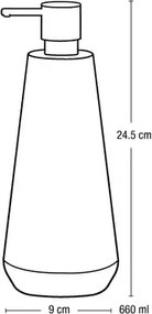 SPIRELLA Dávkovač mýdla JOSHUA matně cappuccino / keramika / 650 ml