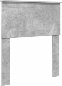 Rám postele Betonově šedá 75 x 190 cm Masivní borové dřevo 3410666
