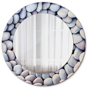 Kulaté dekorativní zrcadlo Kolo mořských kamenů fi 50 cm