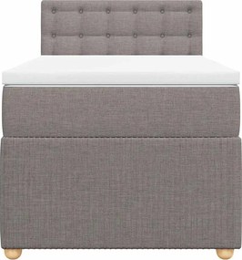 Box spring postel s matrací taupe 90x200 cm textil 3289657