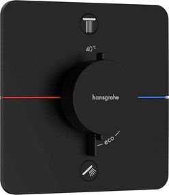 Hansgrohe ShowerSelect Comfort Q - Termostatická baterie pod omítku, pro 2 spotřebiče, matná černá 15586670