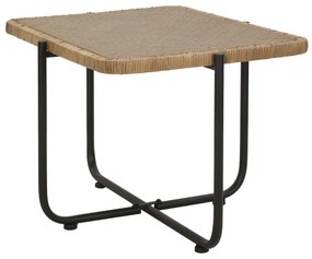 Obdélníkový konferenční stolek Mauro Ferretti Lagio, 75x55x46,5 cm, černá/přírodní