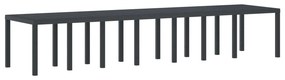 Zahradní stůl Antracit 400 x 100 x 73 cm polyratan 3378528
