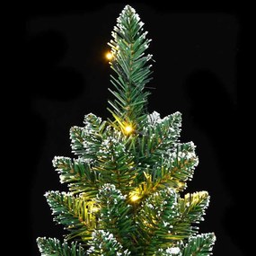 Umělý úzký vánoční stromek s 300 LED 210 cm 3315761