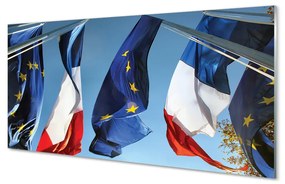 akrylový obraz flags 125x50 cm